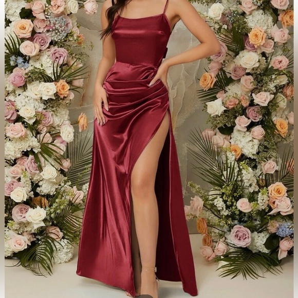 SHEIN | Dresses | Body Com Maroon Dress Size Xl | Poshmark